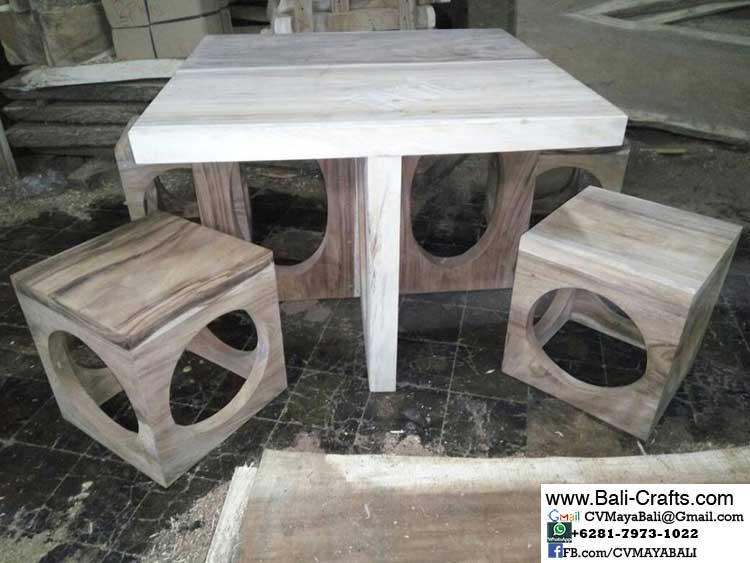 Wooden Table And Chair From Bali Indonesia – Bali-Crafts.com
